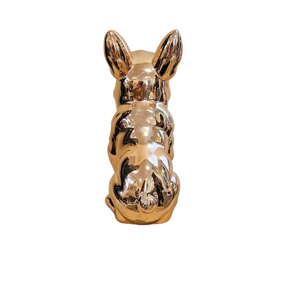 Accents | Rose Gold Ceramic Frenchie Dog Statue | Poshmark
